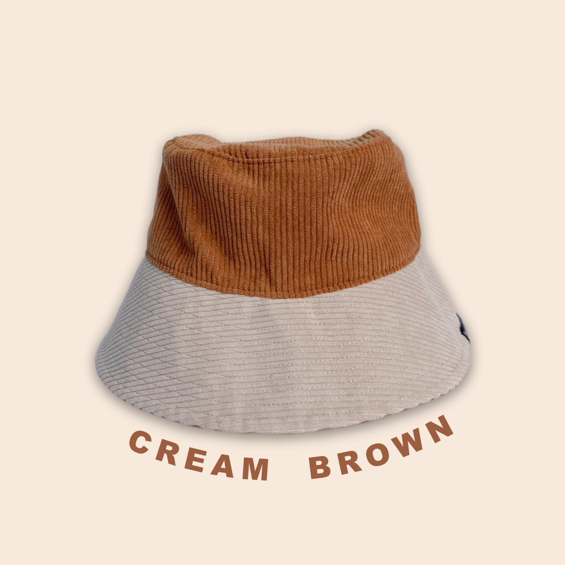 Lucky day Bucket hat Corduroy Cream brown color – SMOGDAY